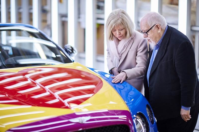 SIR PETER BLAKE POP ART BENTLEY SET TO RAISE THOUSANDS FOR CHARITY