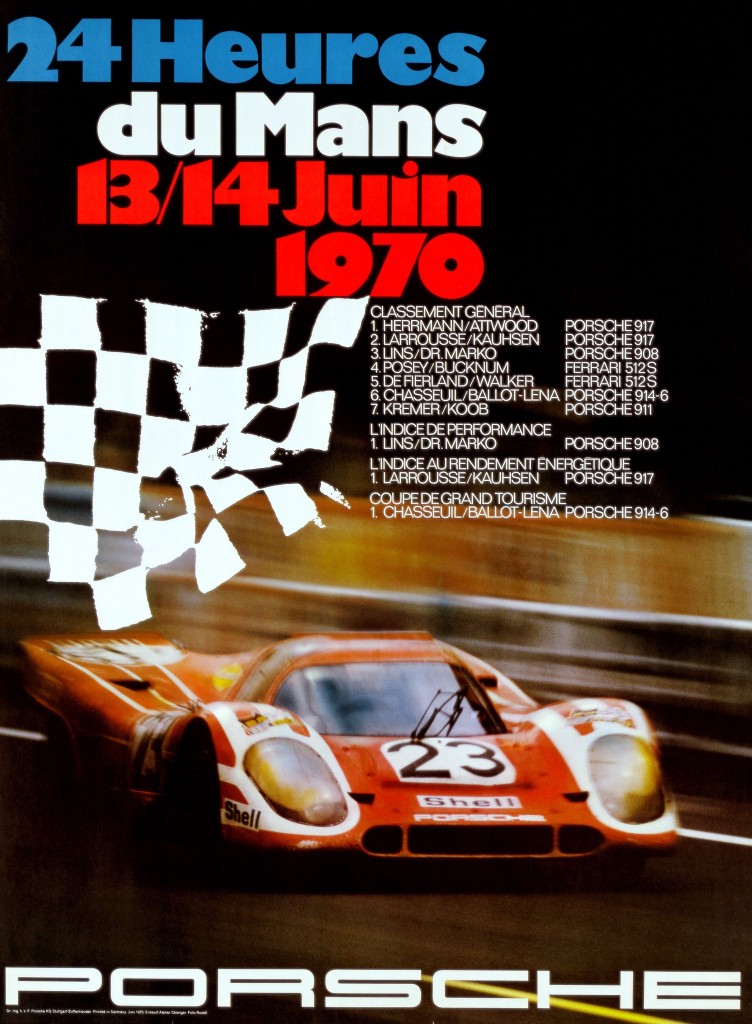 20 CARTELES HISTÓRICOS DE PORSCHE EN LE MANS
