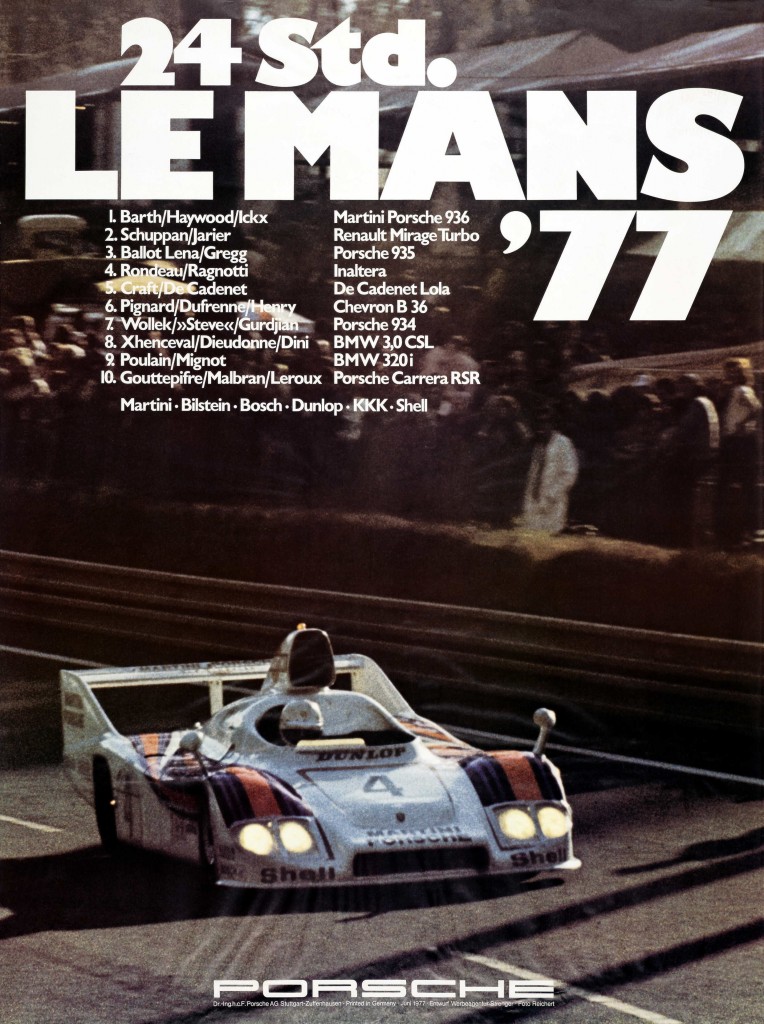 20 CARTELES HISTÓRICOS DE PORSCHE EN LE MANS
